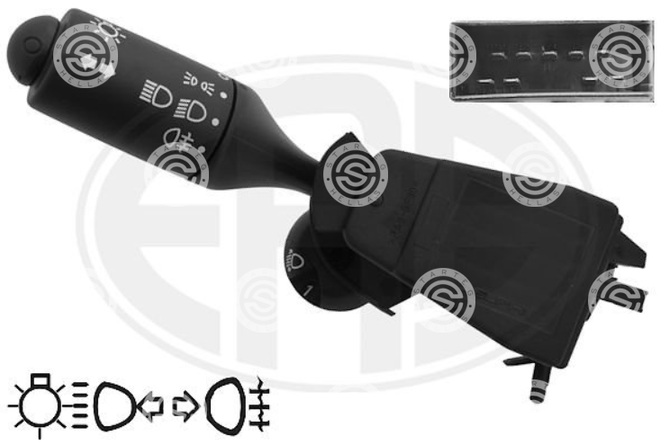 440638 | Διακόπτης Φώτων / Φλας - Mercedes Benz / Smart - 9 Επαφών_ERA ...