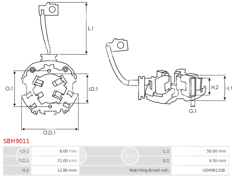 SBH9011 | Ψυκτροθήκη Μίζας Hyundai / Kia_AS | Ηλεκτρικά Ανταλλακτικά ...
